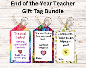 Teacher Appreciation, Teacher Thank You, Last Day of School, Printable ...
