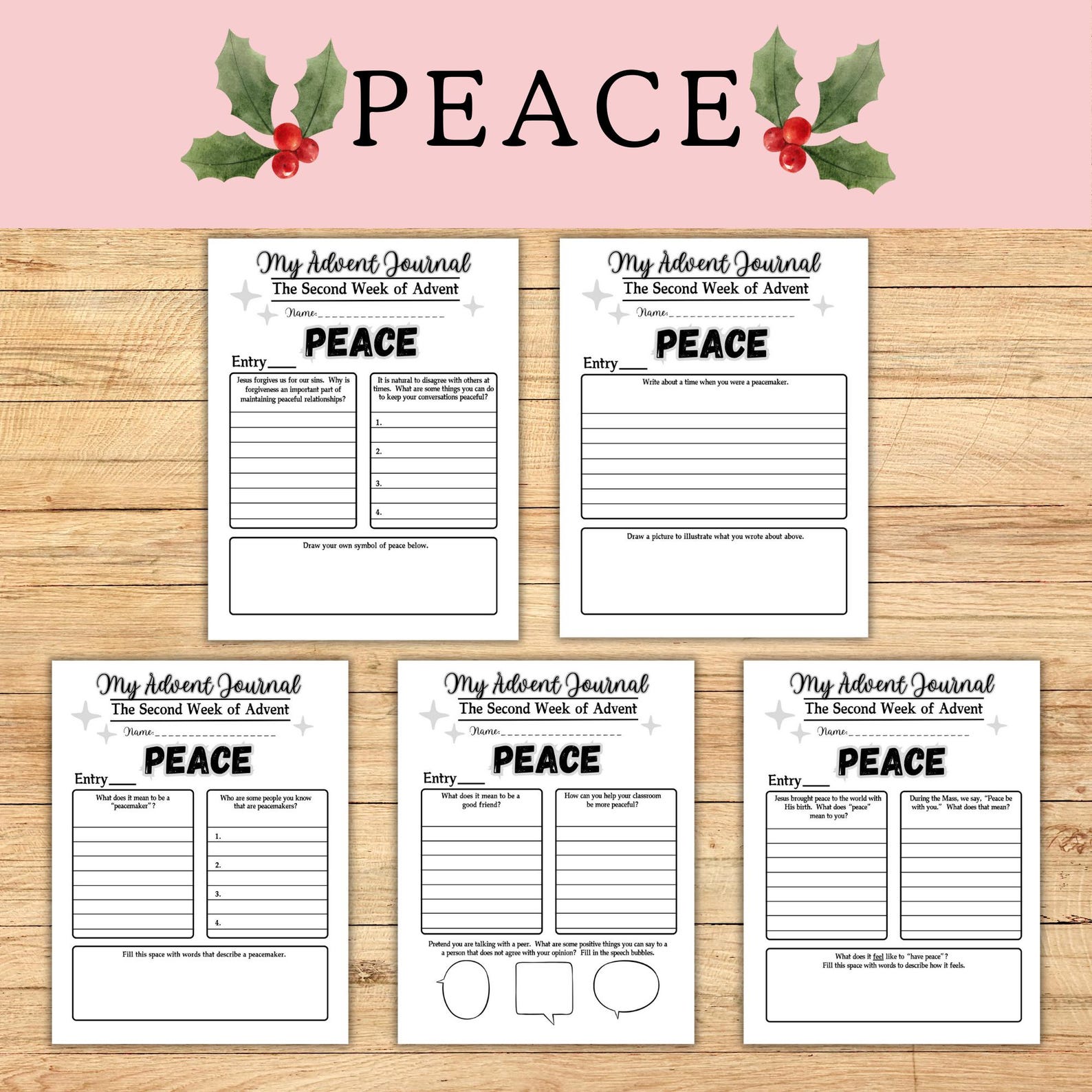 Advent Printable, Advent Worksheets, Kids Advent Activity, Kids Advent ...