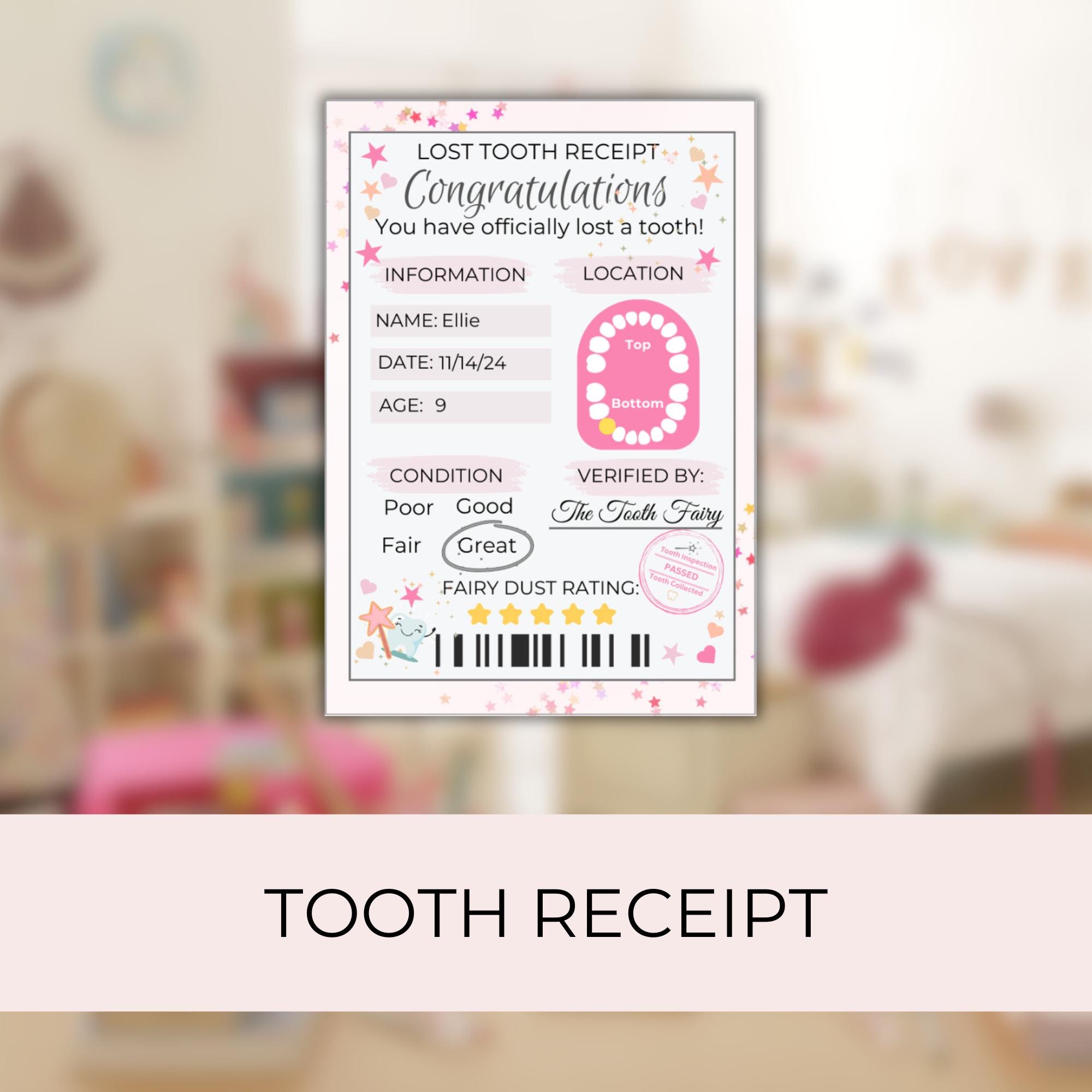 Editable Tooth Fairy Apology Letter Mini Tooth Fairy Kit Printable Set ...