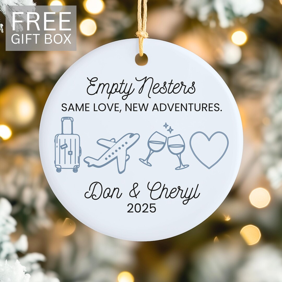 First Christmas as an Empty Nester Ornament, Personalized Gift for ...