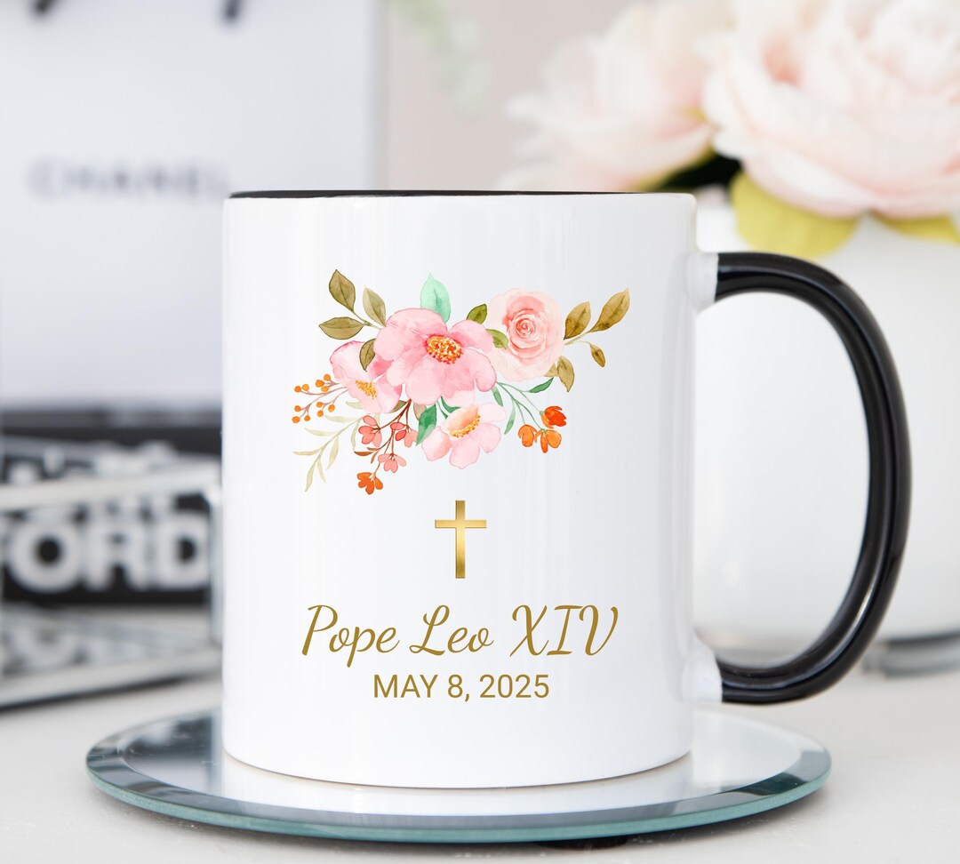 Pope Leo XIV Mug, Chicago American Pope Gift for Catholics, Religious ...