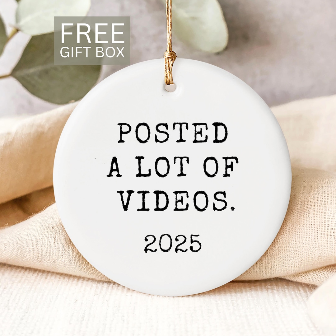 Funny Content Creator Ornament, Posted a Lot of Videos 2025, Vlogger ...