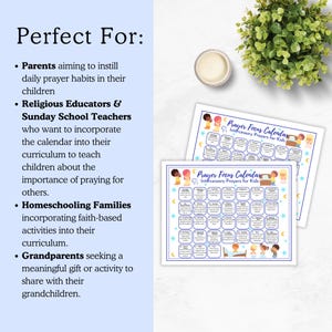 Kids Prayer Calendar, Sunday School Pray Lesson, Kid Bible Study ...