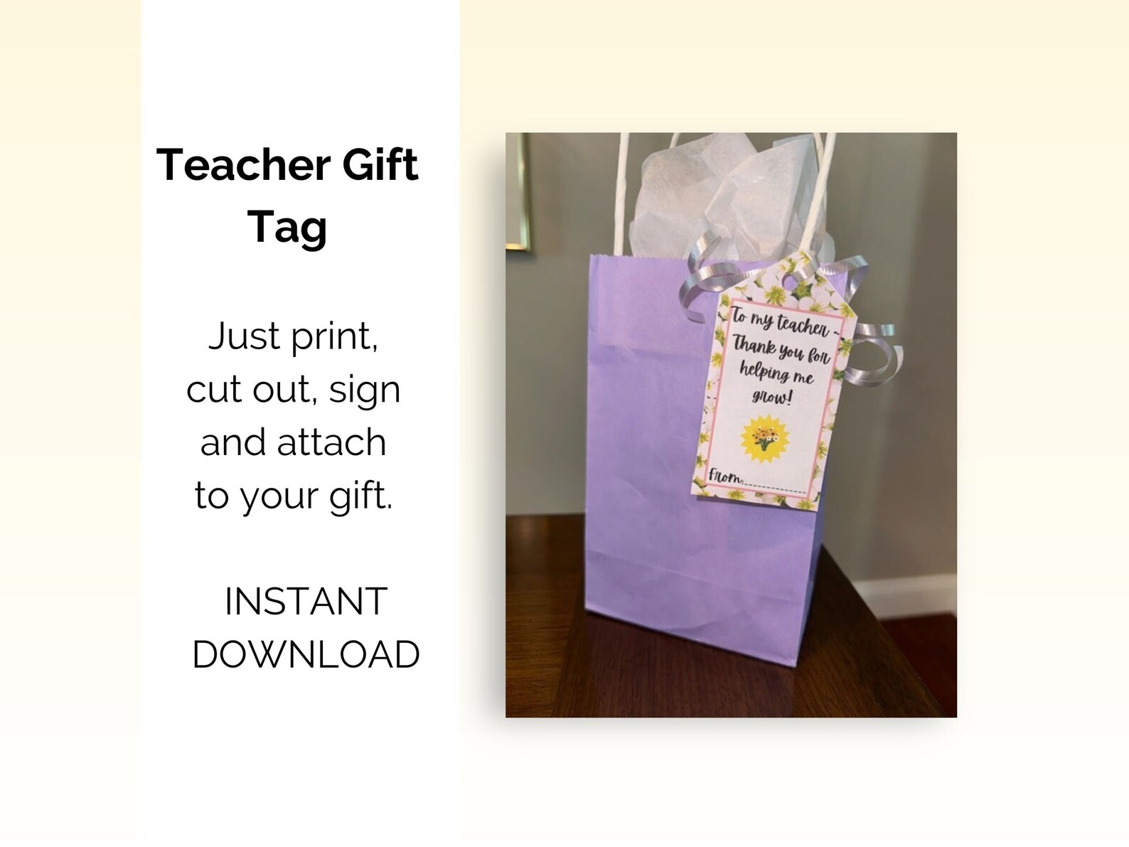 Teacher Appreciation, Teacher Thank You, Last Day of School, Printable ...