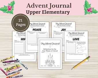 Advent Printable, Advent Worksheets, Kids Advent Activity, Kids Advent ...