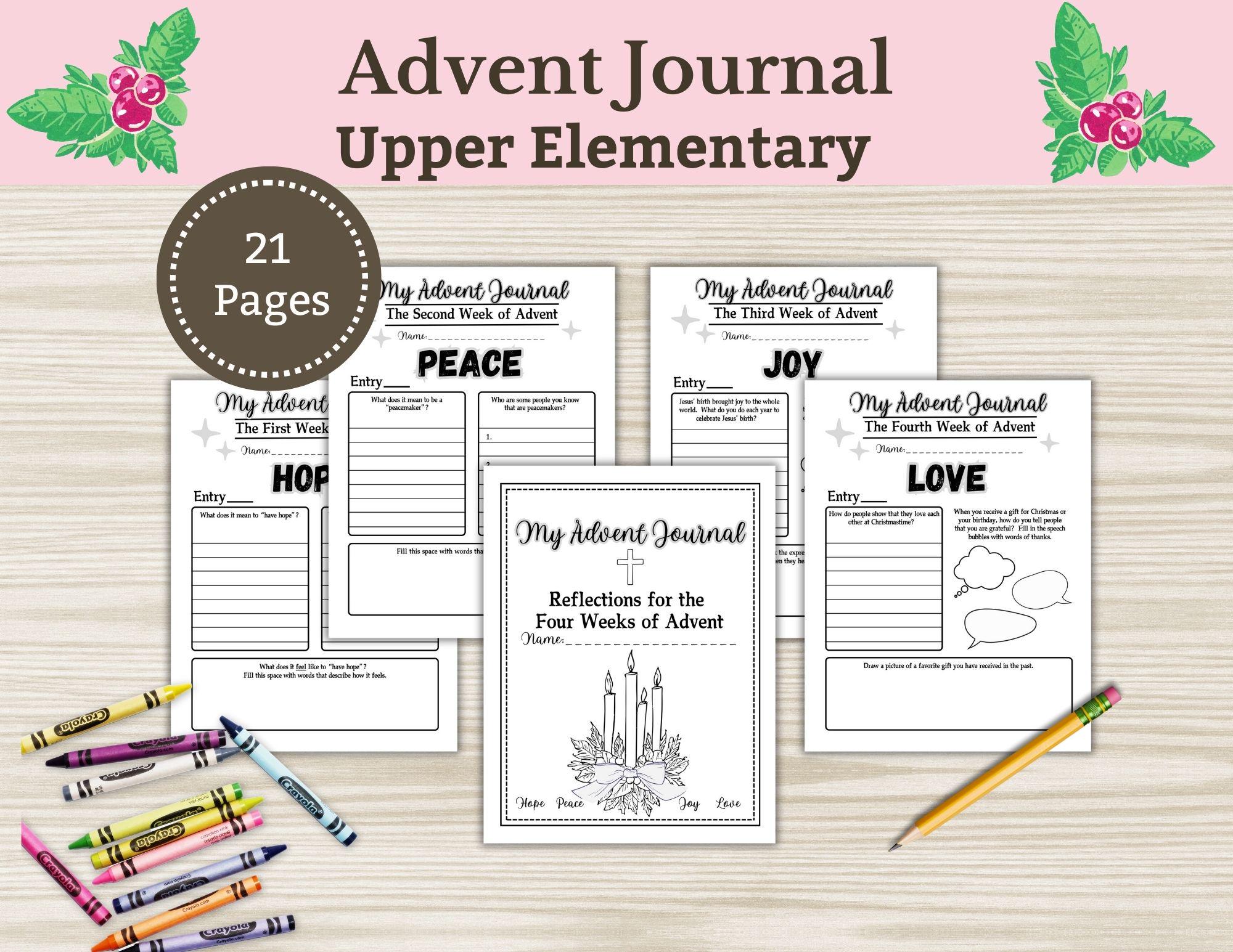 Advent Printable, Advent Worksheets, Kids Advent Activity, Kids Advent ...