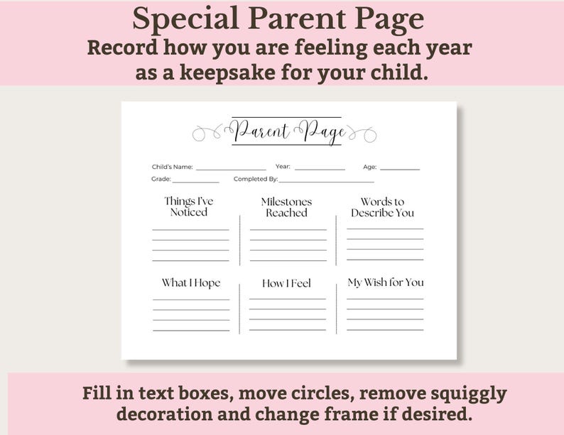 Memory Box Sheets, School Memory Box, Memory Box Questionnaire, Kids ...