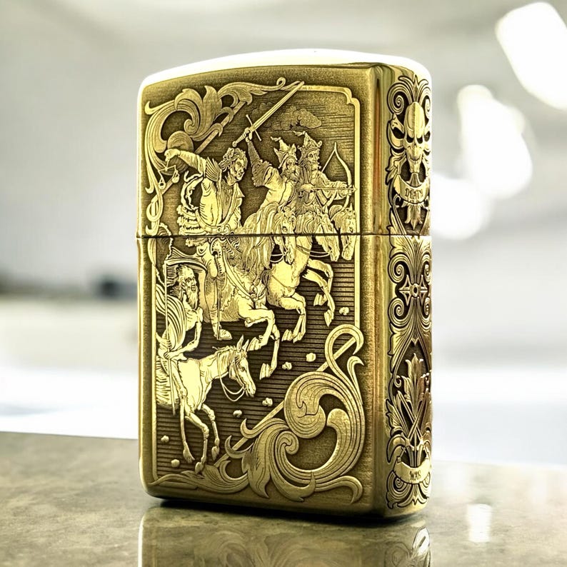 Four Horsemen of Apocalypse Zippo Armor Brass Lighter - Etsy
