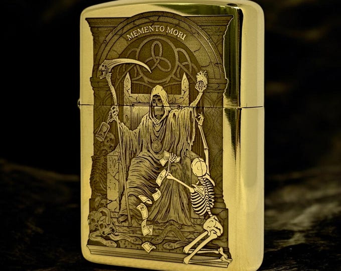 Zippo Armor Memento Mori New Lighter - Etsy