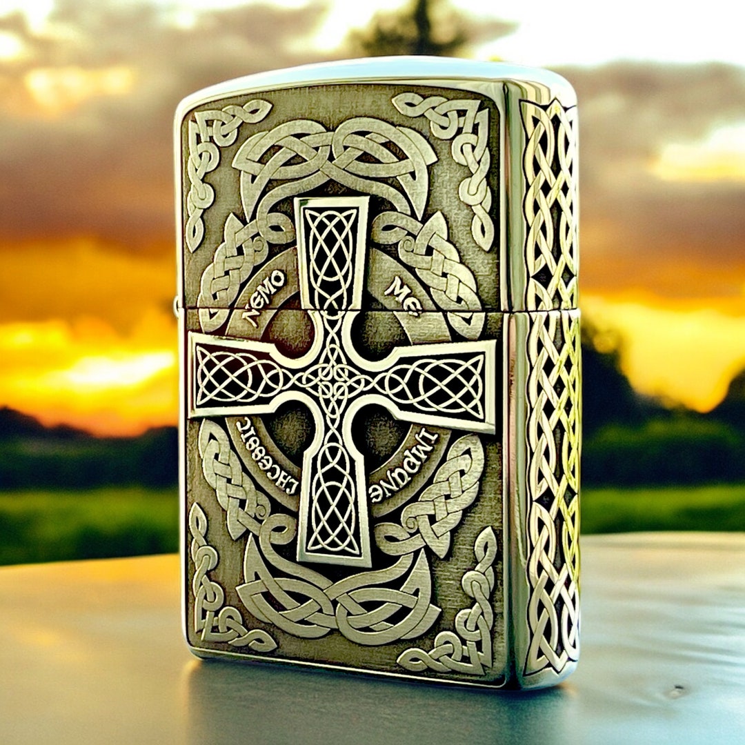 Zippo Celtic Cross New Lighter - Etsy