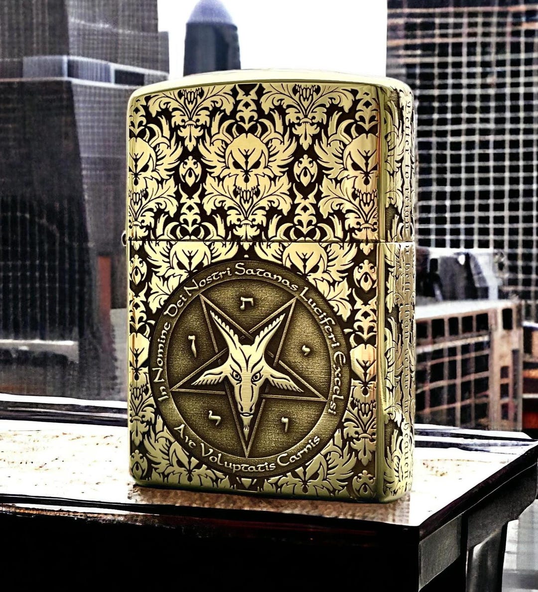 Zippo Baphomet King of Hell Armor Genuine Lighter - Etsy