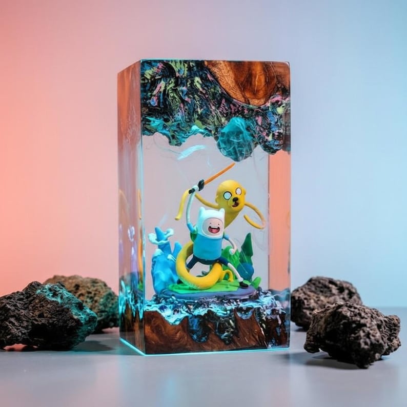 NEW Finn and Ja.ke Resin Lamp – Ad.ven.ture Ti.m.e Inspired LED Night ...