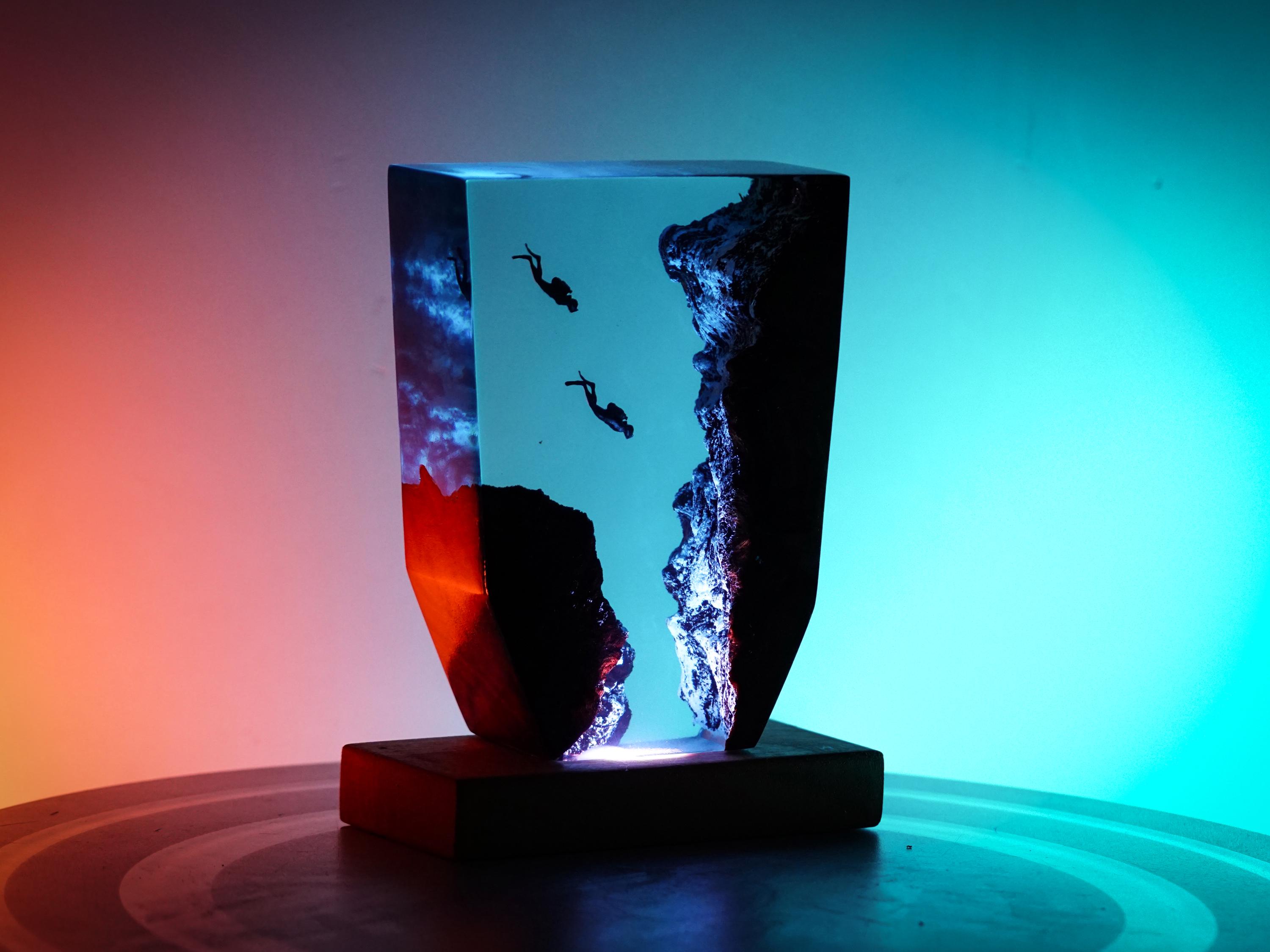 EXCLUSIVE Ocean Divers Lamp – Handmade Deep Sea Resin Light – Inspired ...