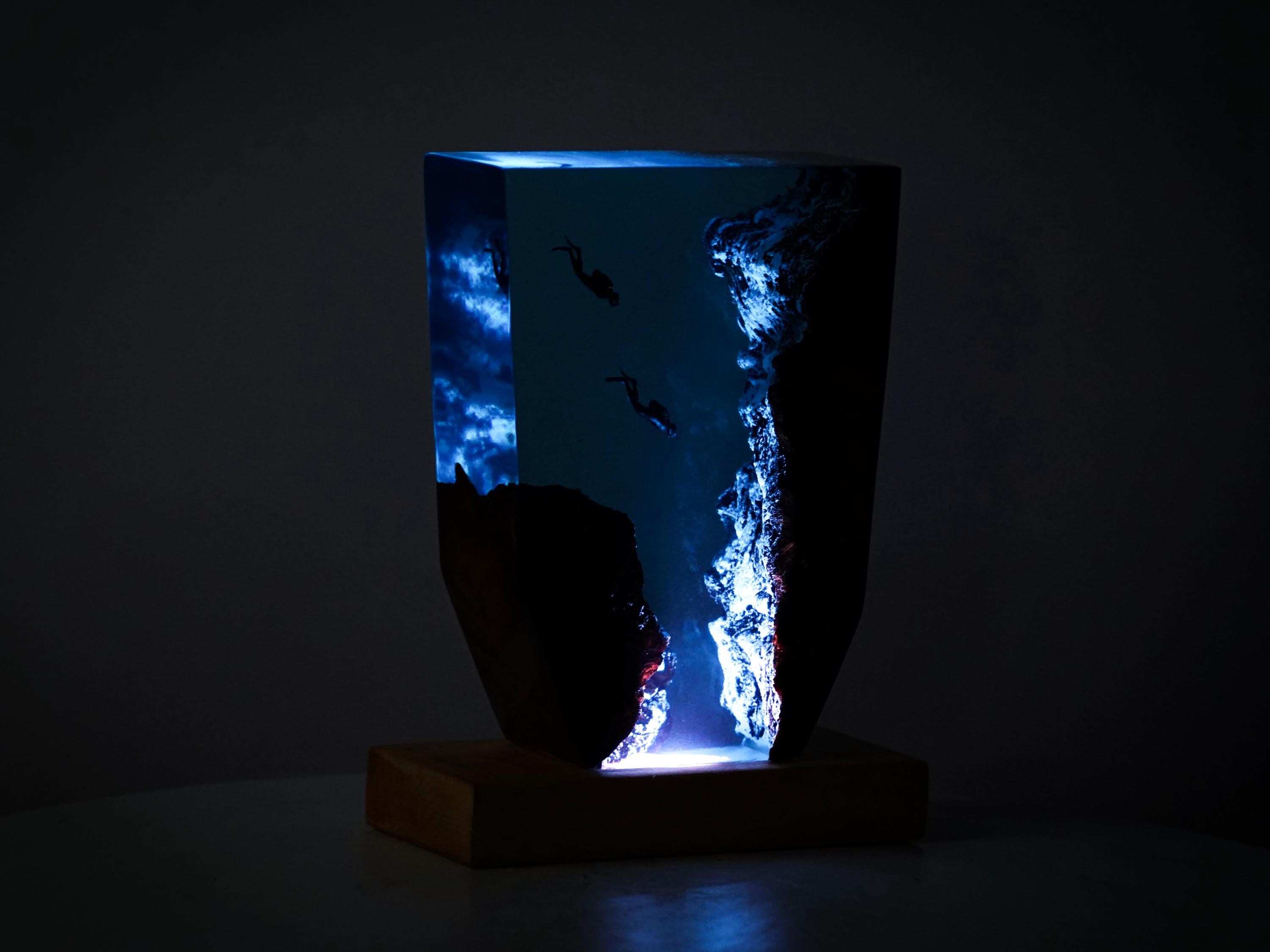 EXCLUSIVE Ocean Divers Lamp – Handmade Deep Sea Resin Light – Inspired ...