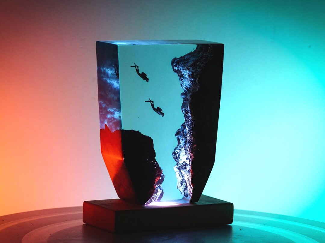 EXCLUSIVE Ocean Divers Lamp – Handmade Deep Sea Resin Light – Inspired ...