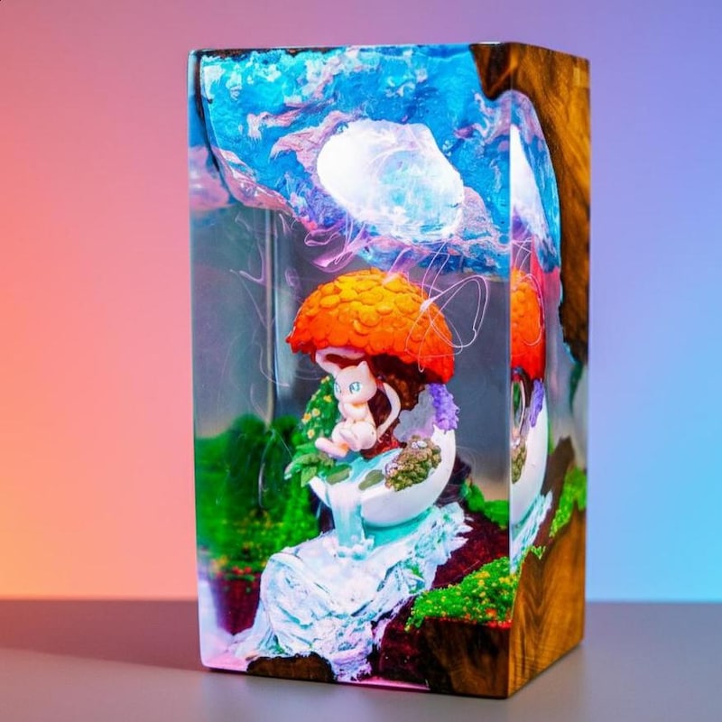 Mew Night Lamp - Etsy