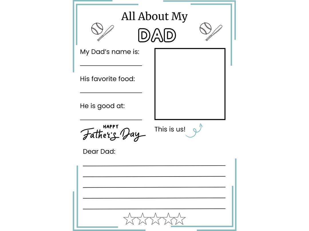 All About Dad: Father's Day Gift - Etsy