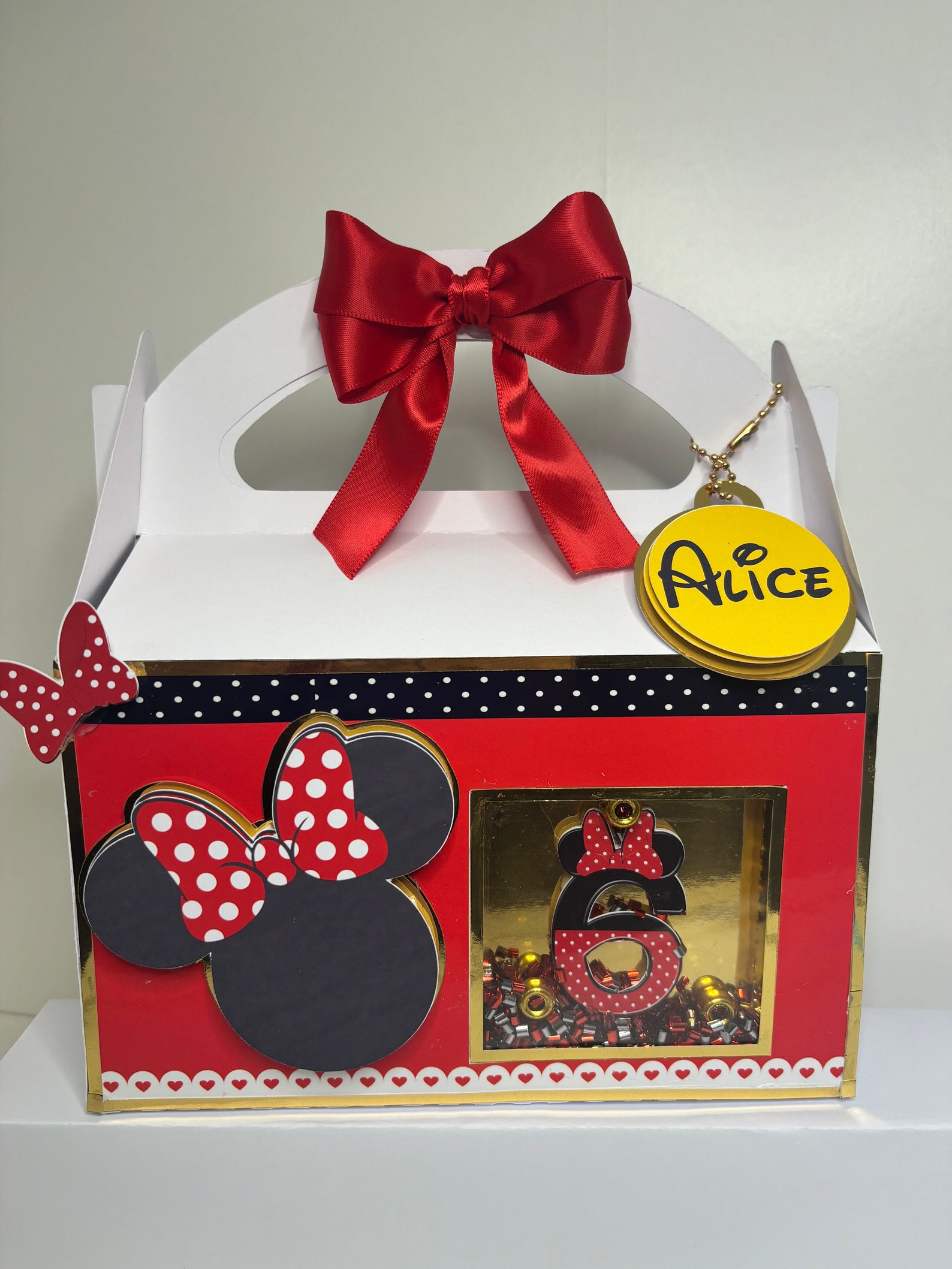 Minnie Party Favor Box | Minnie Custom Candy Box | Minnie-themed Favor ...
