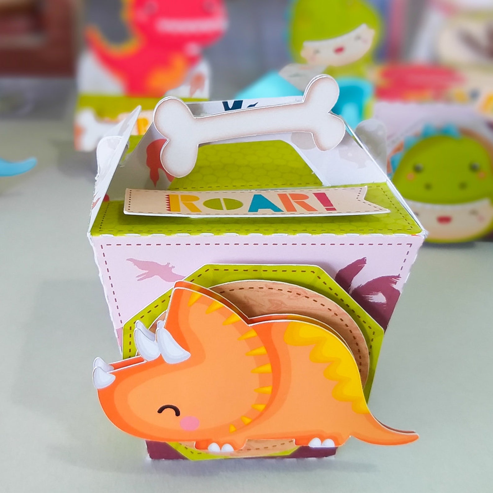 Baby Dinosaur Birthday Party Boxes. - Etsy