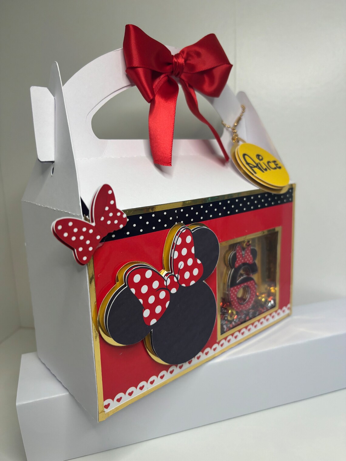 Minnie Party Favor Box | Minnie Custom Candy Box | Minnie-themed Favor ...
