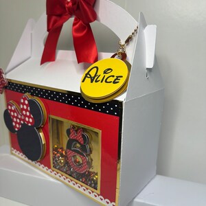 Minnie Party Favor Box | Minnie Custom Candy Box | Minnie-themed Favor ...