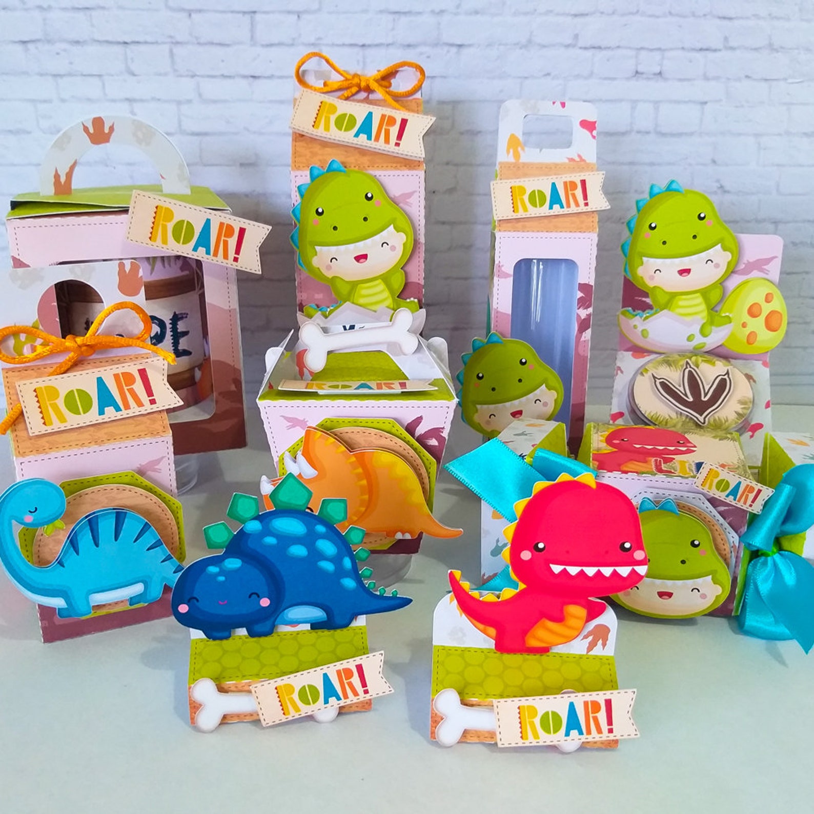 Baby Dinosaur Birthday Party Boxes. - Etsy