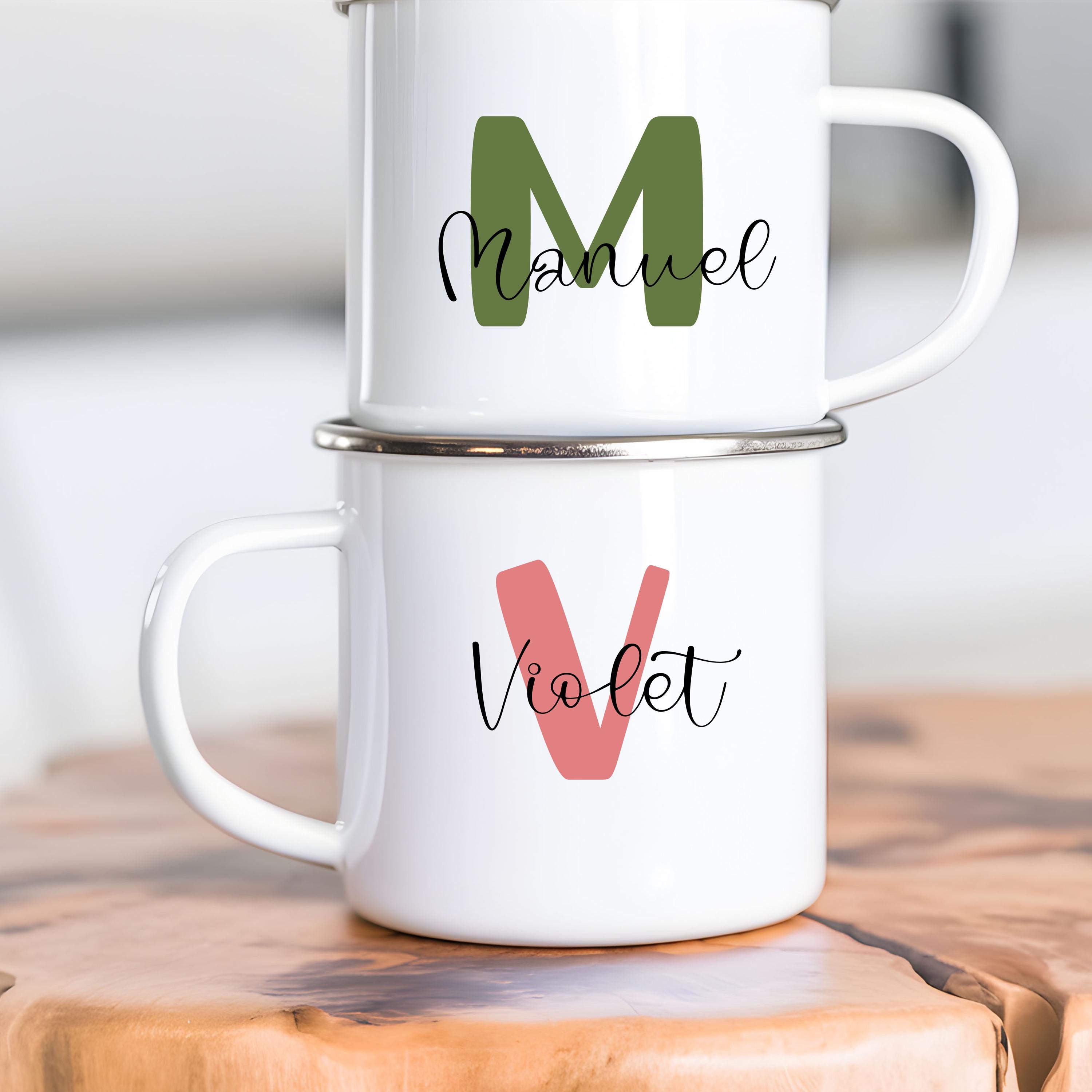 Custom Name Mug, Personalized Enamel Mug, Birthday Party Favors, Custom ...
