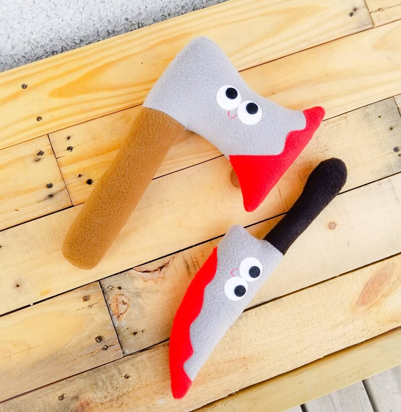 Knife and Axe set plush knife plush axe my favorite | Etsy