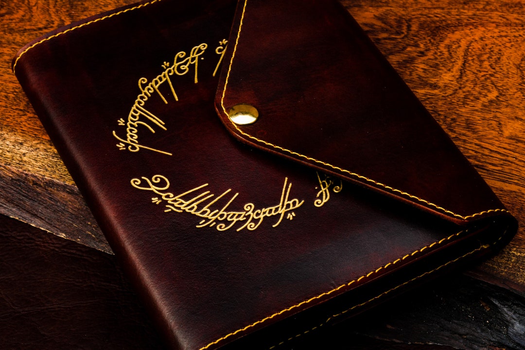 Lord of the Rings Lotr One Ring Leather Journal/notebook Cover - Etsy