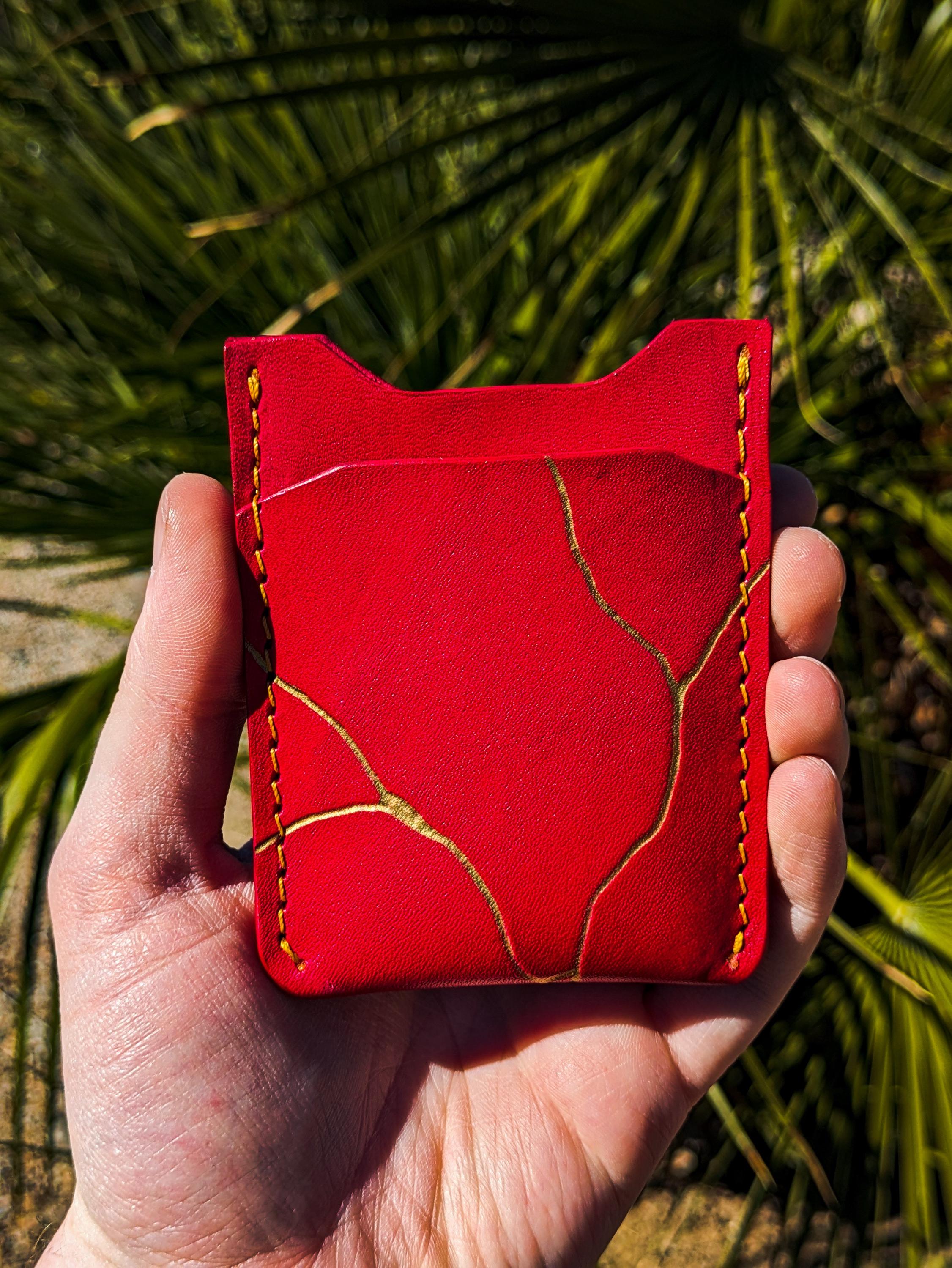 Kintsugi Japanese Art Inspired Vertical Card Wallet - Etsy