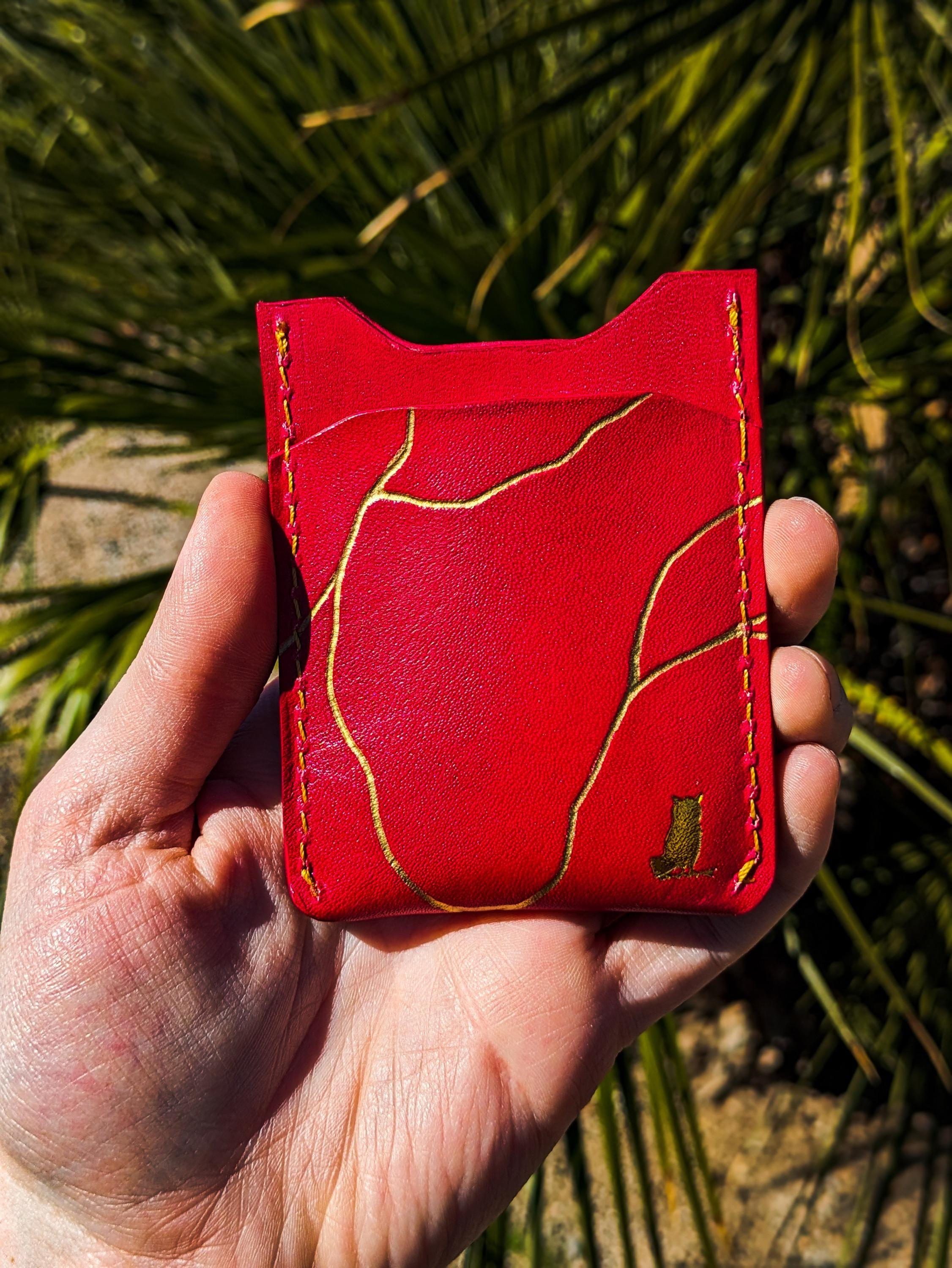 Kintsugi Japanese Art Inspired Vertical Card Wallet - Etsy