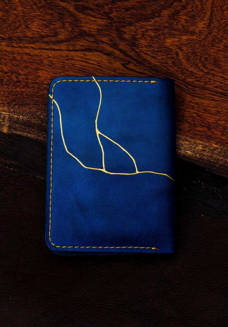 Kintsugi Japanese Art Inspired Passport Wallet - Etsy