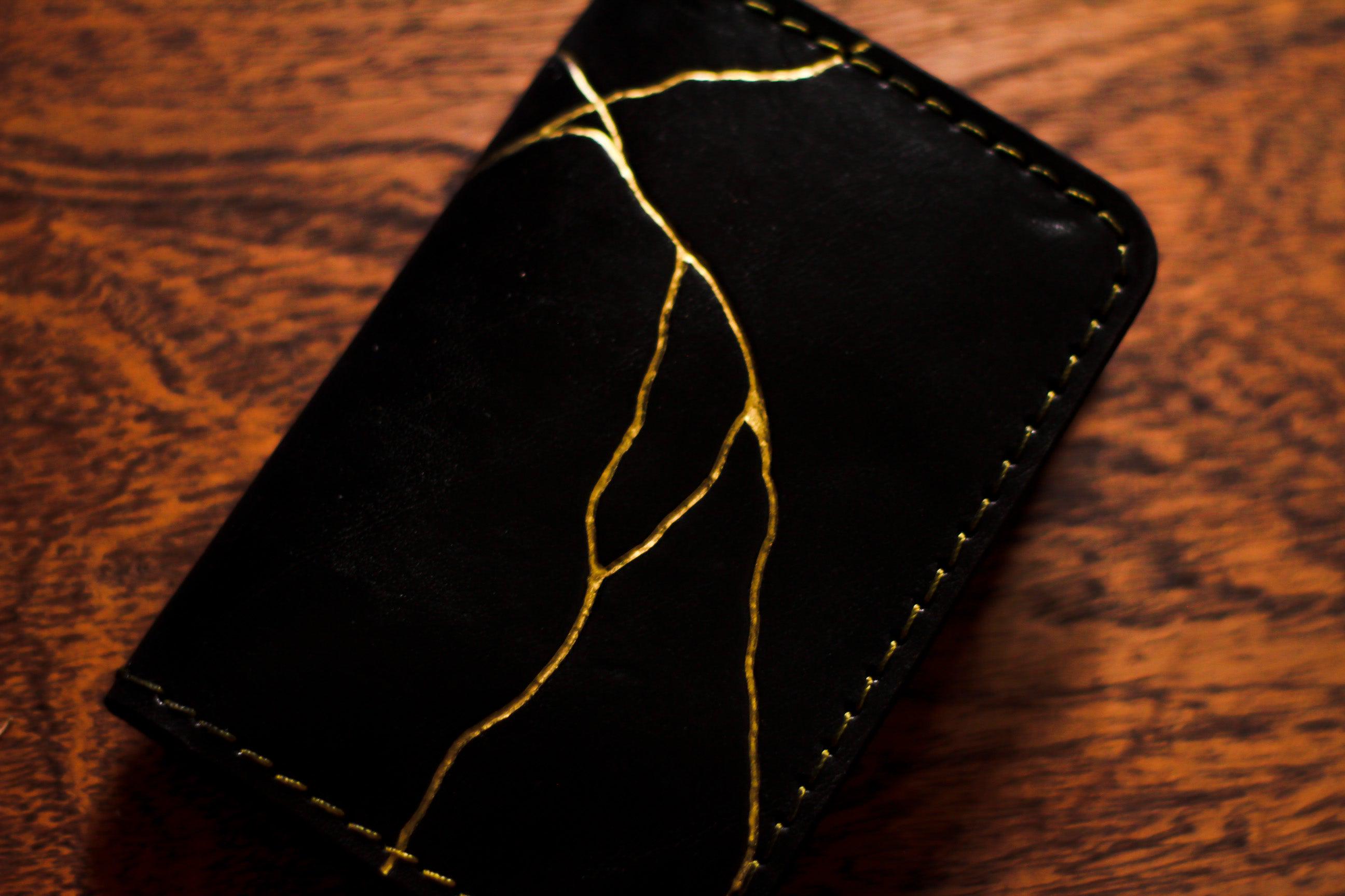 Kintsugi Japanese Art Inspired Bifold Card Wallet Business Card Case - Etsy