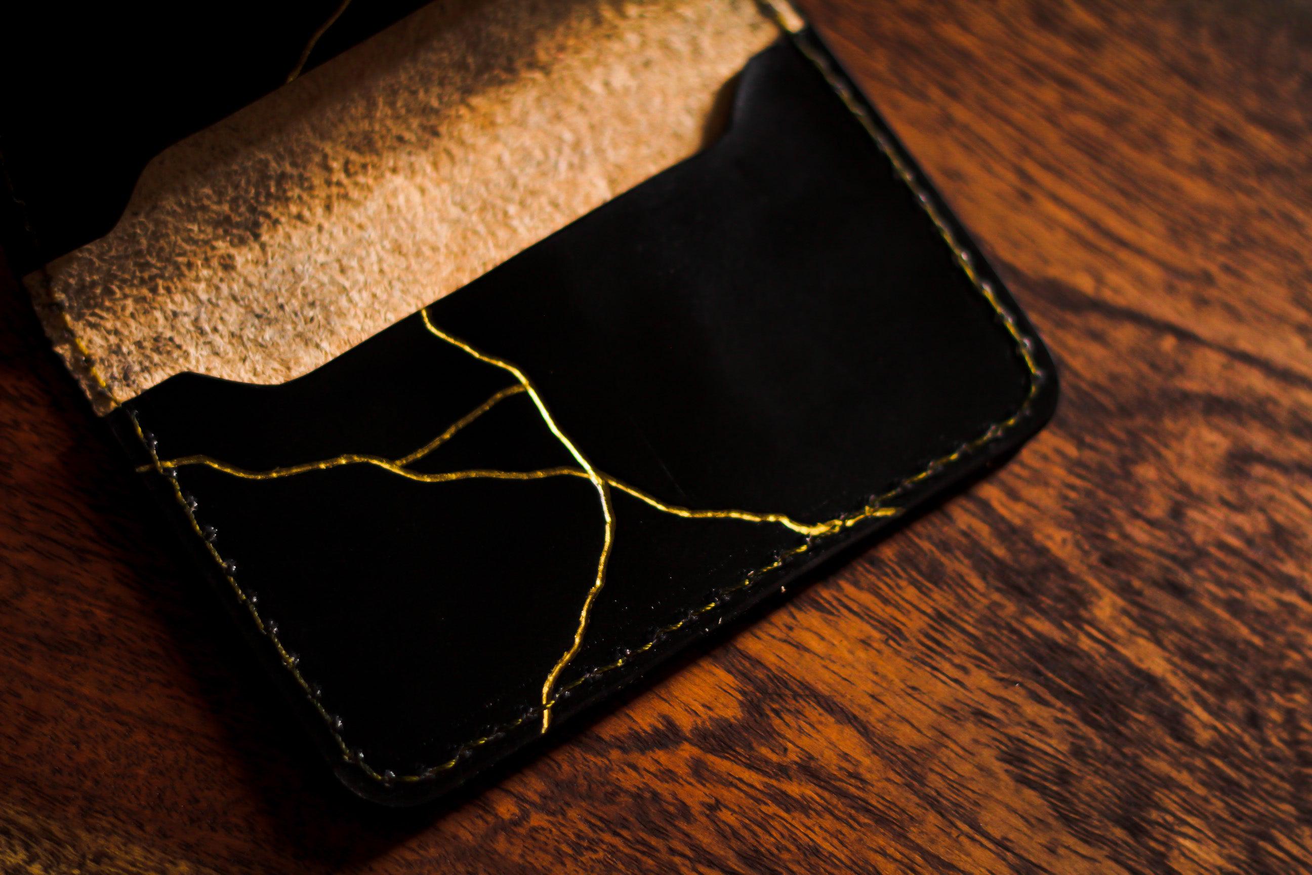 Kintsugi Japanese Art Inspired Bifold Card Wallet Business Card Case - Etsy