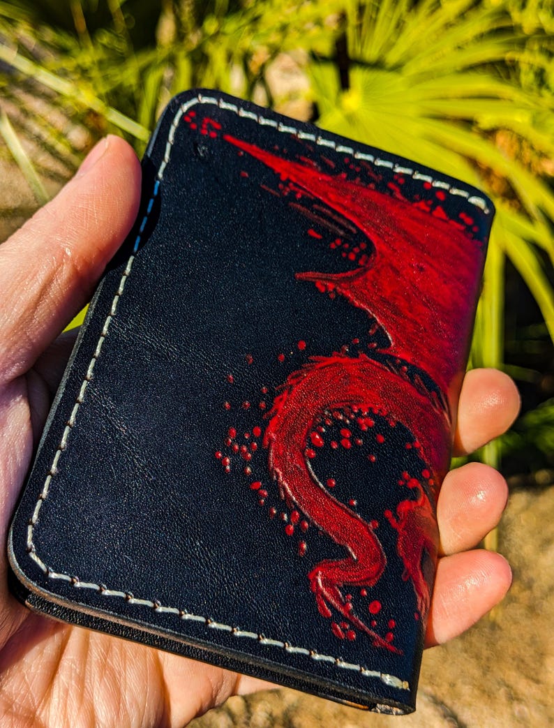 Dragon Age: Blood Dragon Splatter Fantasy Bifold Vertical Wallet - Etsy