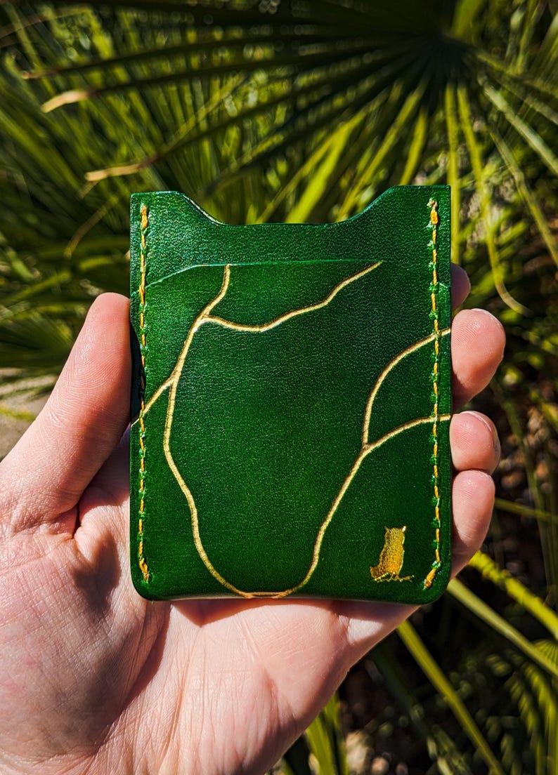 Kintsugi Japanese Art Inspired Vertical Card Wallet - Etsy