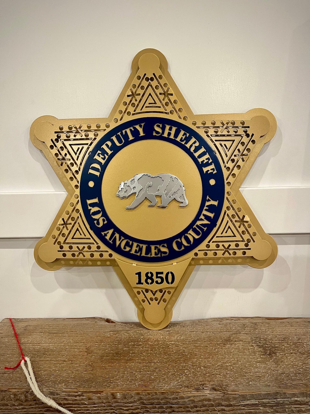 LASD Badge Sign – Custom LA Sheriff Metal Wall Art – Personalized LASD ...