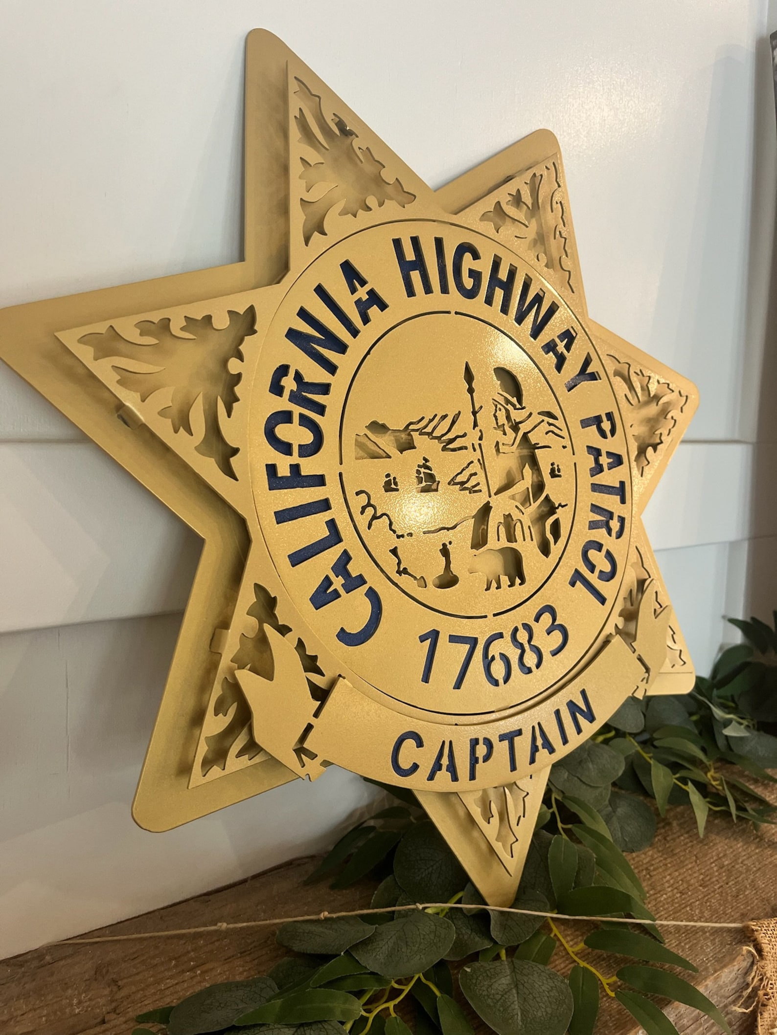 California Highway Patrol (CHP) Badge With Custom Rank and ID Number - Etsy