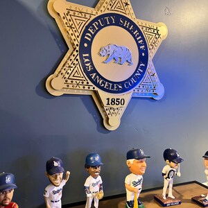 LASD Badge Sign – Custom LA Sheriff Metal Wall Art – Personalized LASD ...