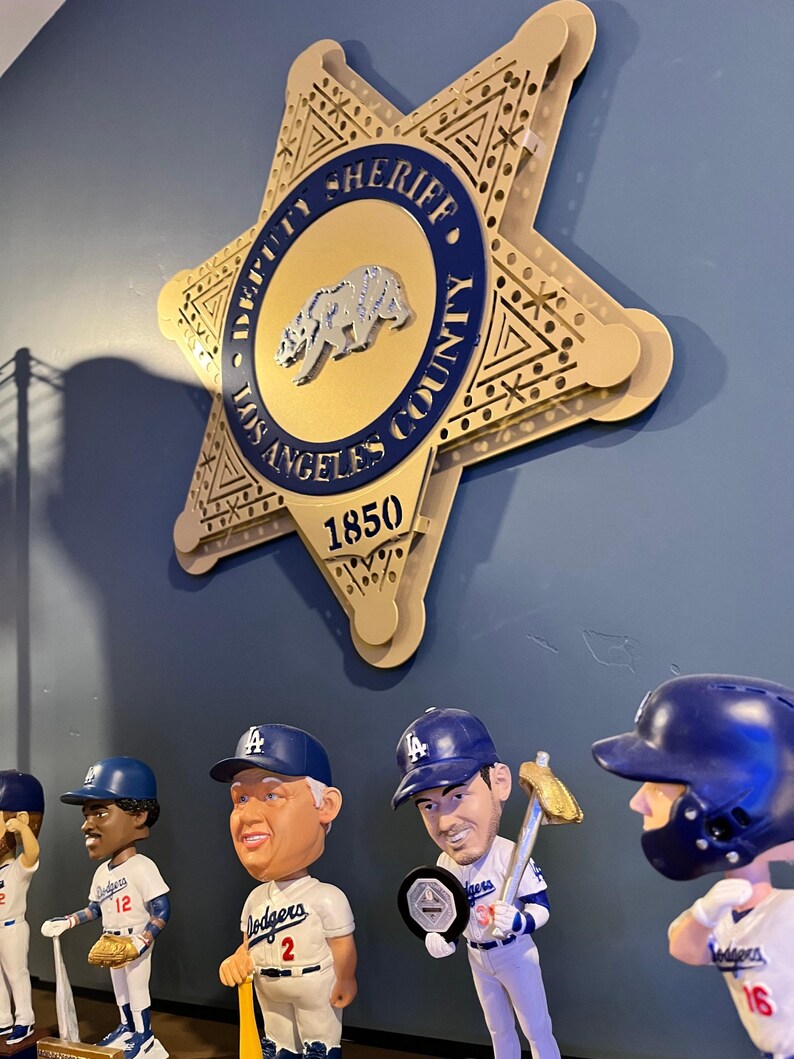 Custom LASD Badge Metal Art – Personalized Sheriff Gift - Etsy