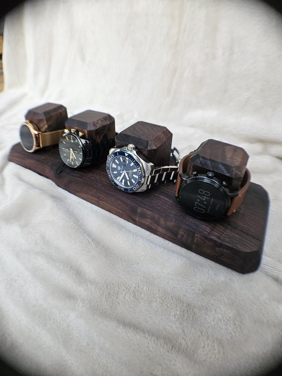 Wood Watch Stand Multi Watch Display Holder for Organizing Watches ...