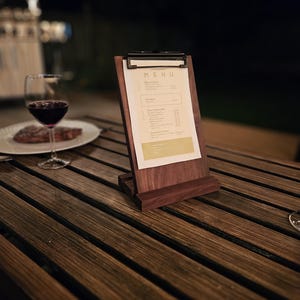 Restaurant Menu Board Stand for Food Option Menu Holder for Bar Table ...