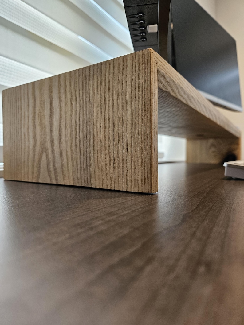 Computer Monitor Stand for Office Wood Monitor Riser for Desk ...