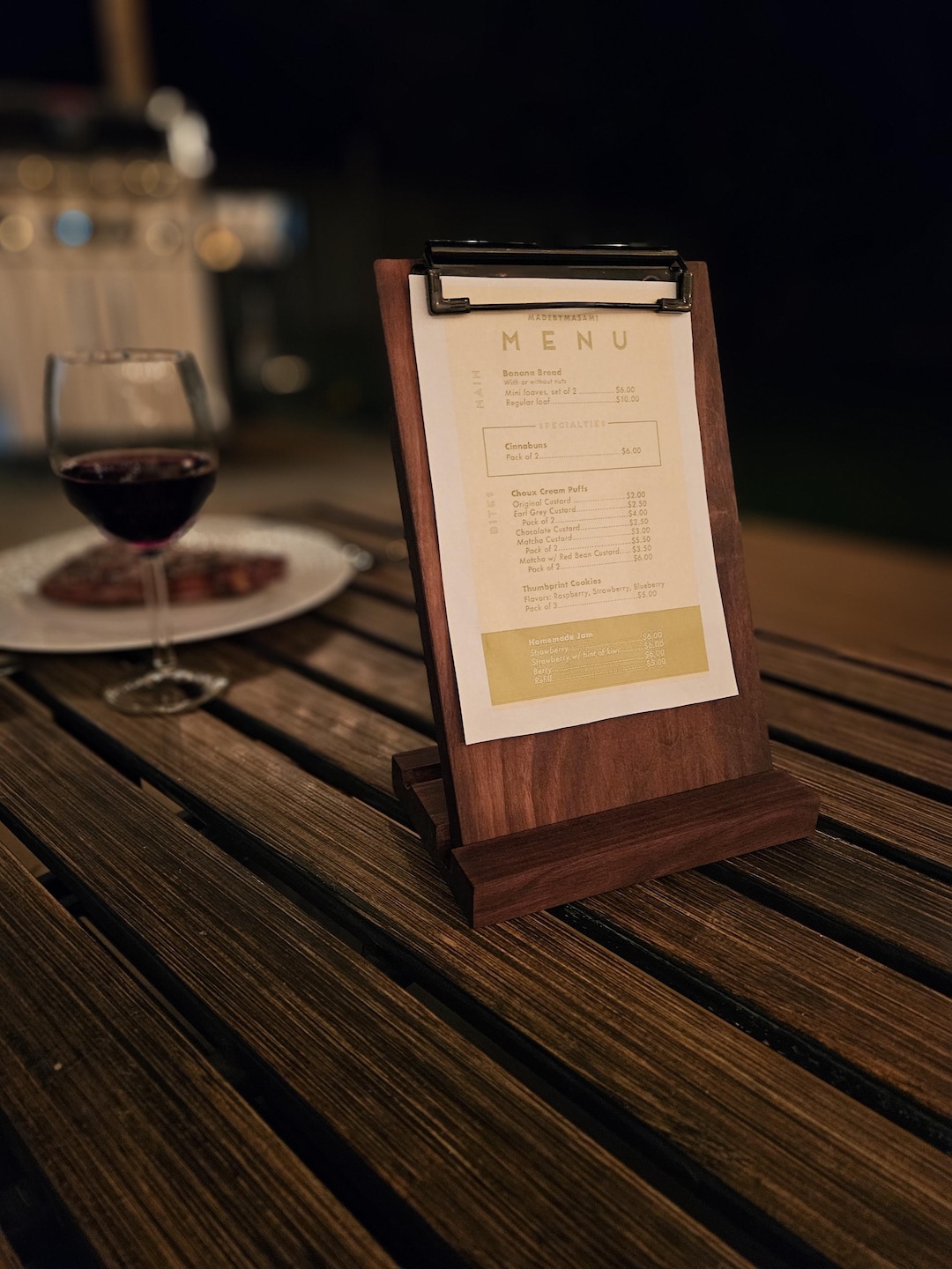 Restaurant Menu Board Stand for Food Option Menu Holder for Bar Table ...