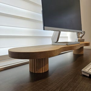 Wavy Monitor Stand Riser for Office Desk Accessories for Her Birthday ...