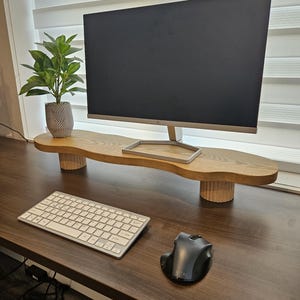 Wavy Monitor Stand Riser for Office Desk Accessories for Her Birthday ...