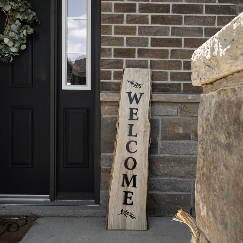 Welcome Sign Door Wood - Etsy