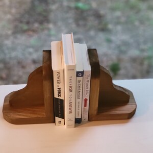 Wood Book Ends for Shelf Library Gifts for Bookworm Accessories for ...