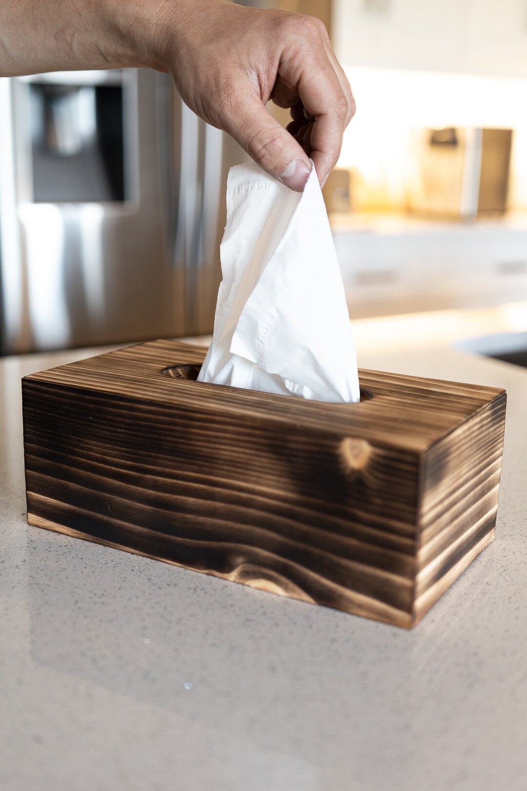 Tissue Box Cover for Kleenex Box Home Decor for Living Room Wood Gifts ...