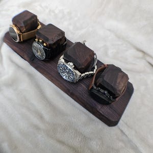 Wood Watch Stand Multi Watch Display Holder for Organizing Watches ...